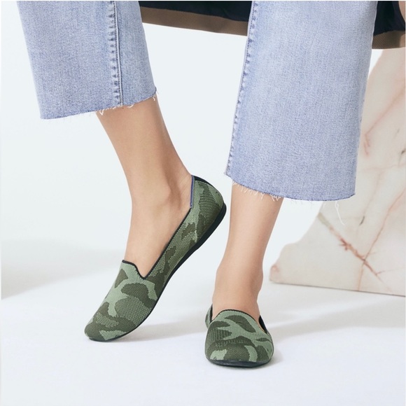 Rothy's | Shoes | Rothys The Loafer Olive Camo Textile Comfort Flats Us ...
